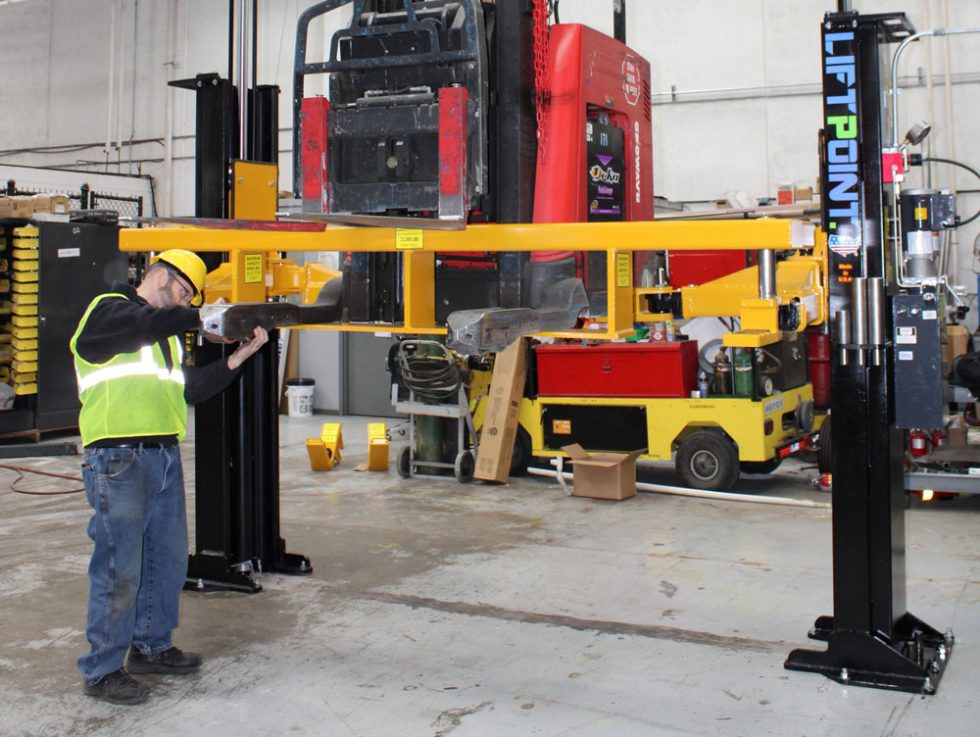 LiftPoint Two Post Material Handling Service Lift
